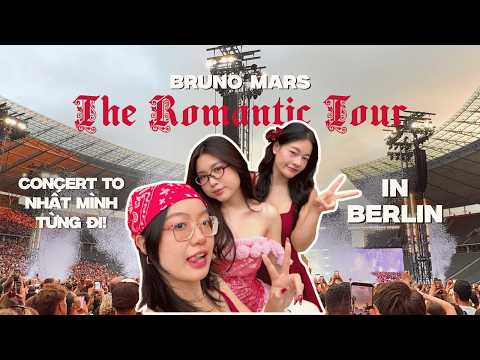 BRUNO MARS - THE ROMANTIC TOUR IN BERLIN 2026 VLOG 🌹 food tour Berlin, xem chú Bruno nuốt đĩa...