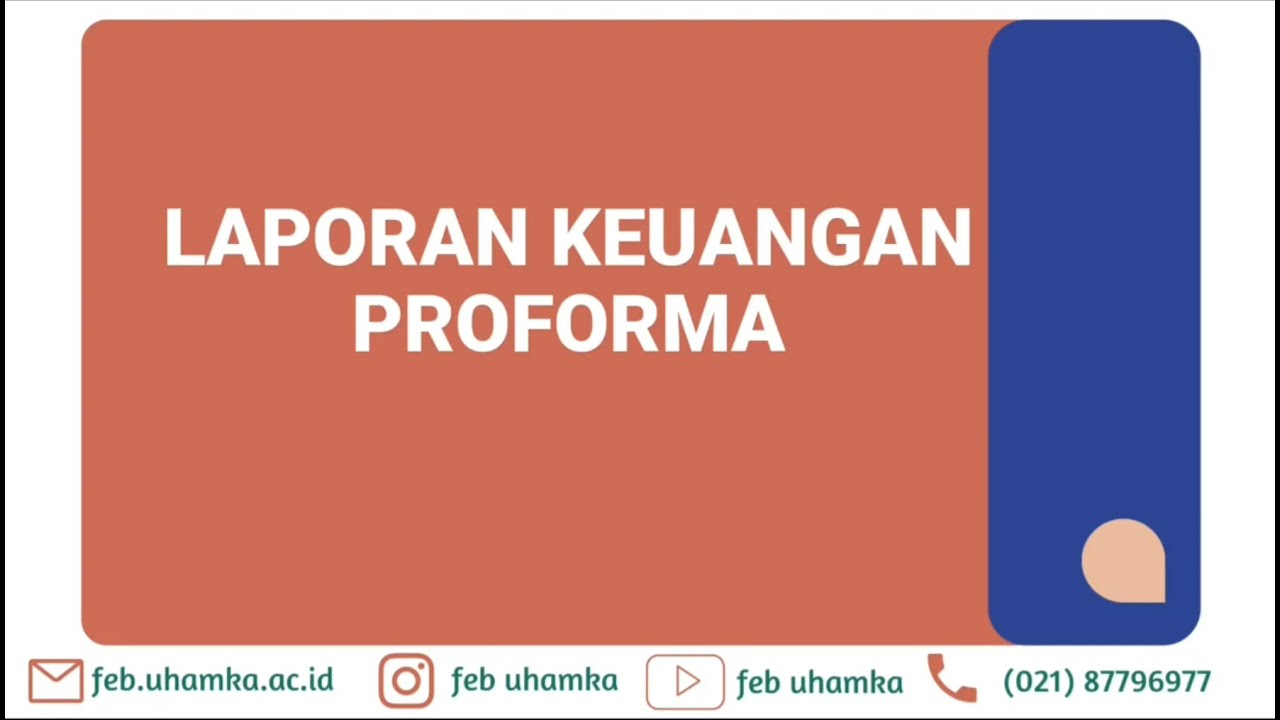 Cara Membuat Neraca dan Laporan Laba Rugi Proforma Perusahaan - YouTube