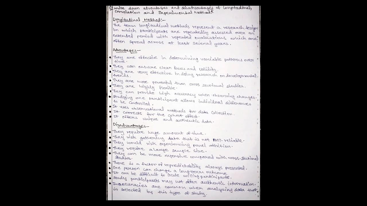 Advantages And Disadvantages Of Longitudinal CorrelationandExperimental advantages-and-disadvantages-of-longitudinal-correlationandexperimental