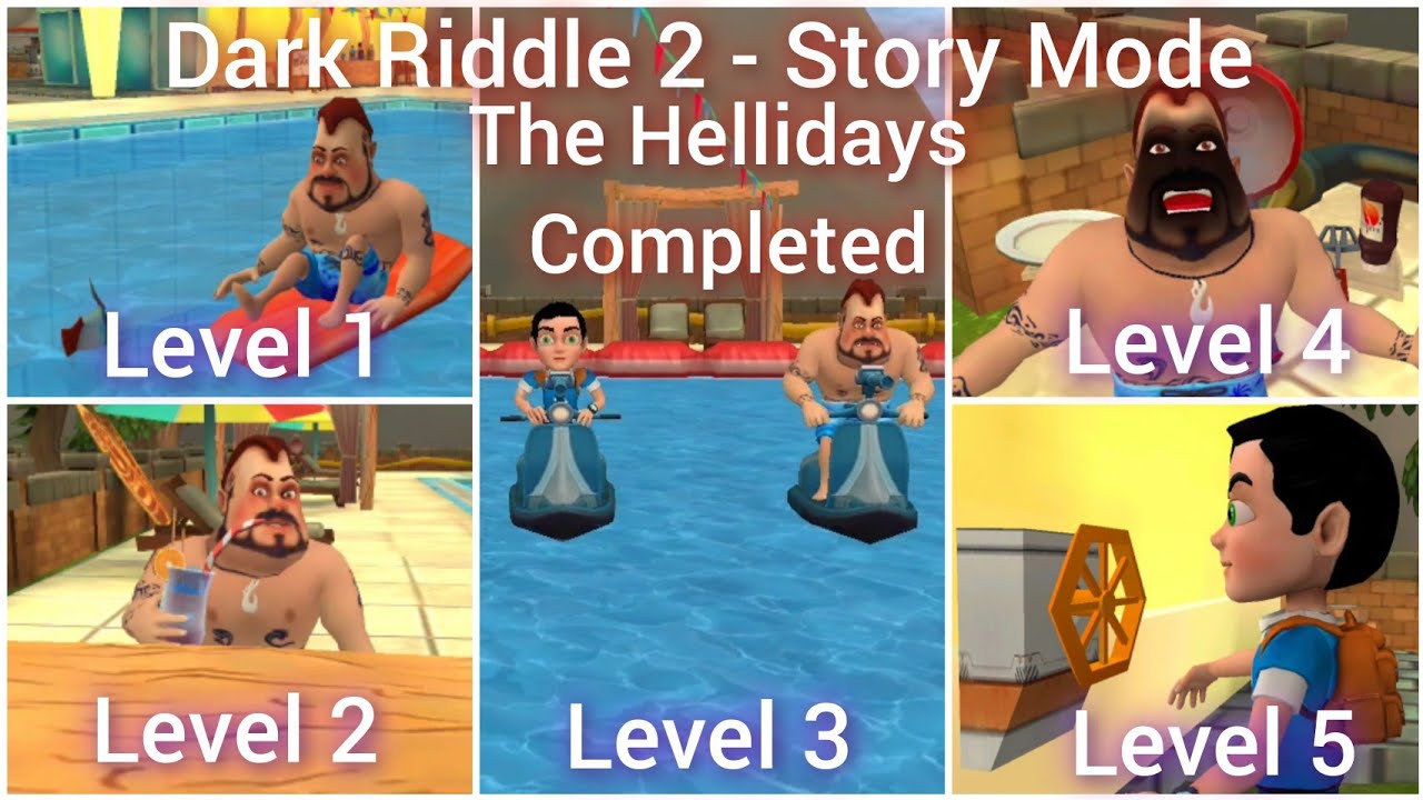 Dark Riddle 2 - Story Mode - New Update - The Hellidays Levels ...
