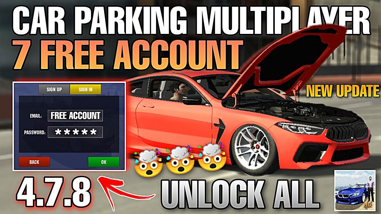 Car Parking Multiplayer Free Account 4.7.8 (Unlock All) | New Update ...
