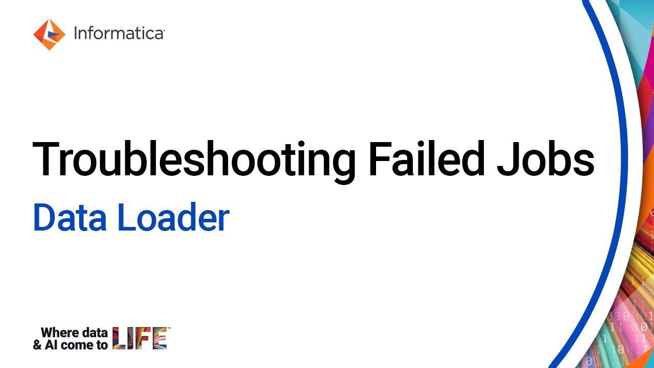 Troubleshooting Failed Jobs in Data Loader - YouTube