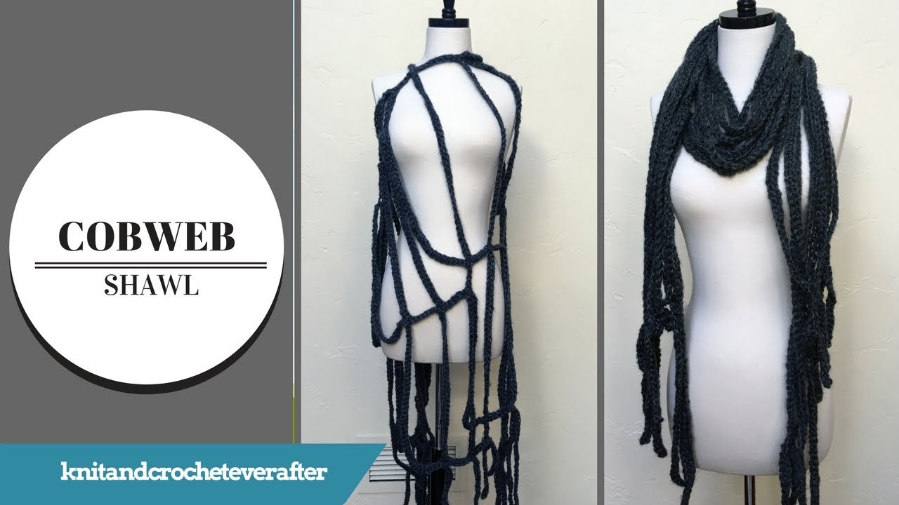 Easy Left Hand Crochet Cobweb Shawl Tutorial for Beginners | Soft ...