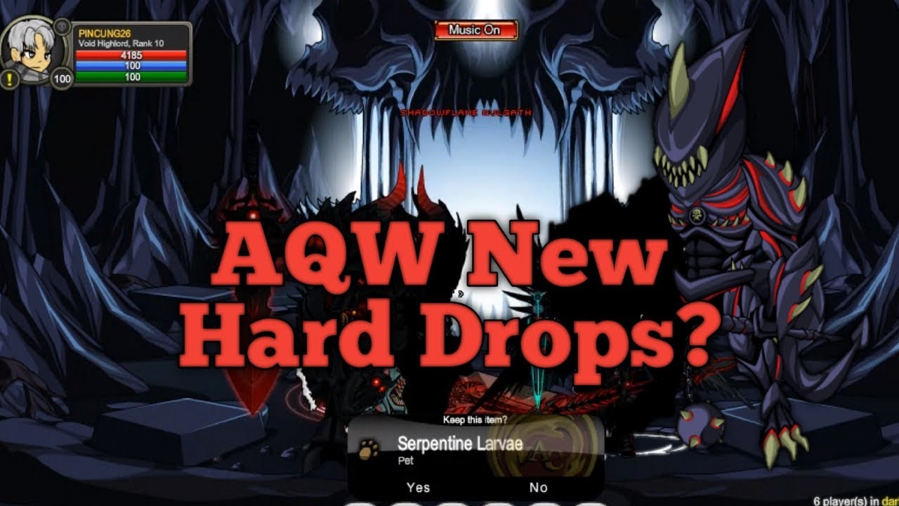 AQW How To Get Serpentine Larvae Pet Secret Drops Nulgath Birthday ...