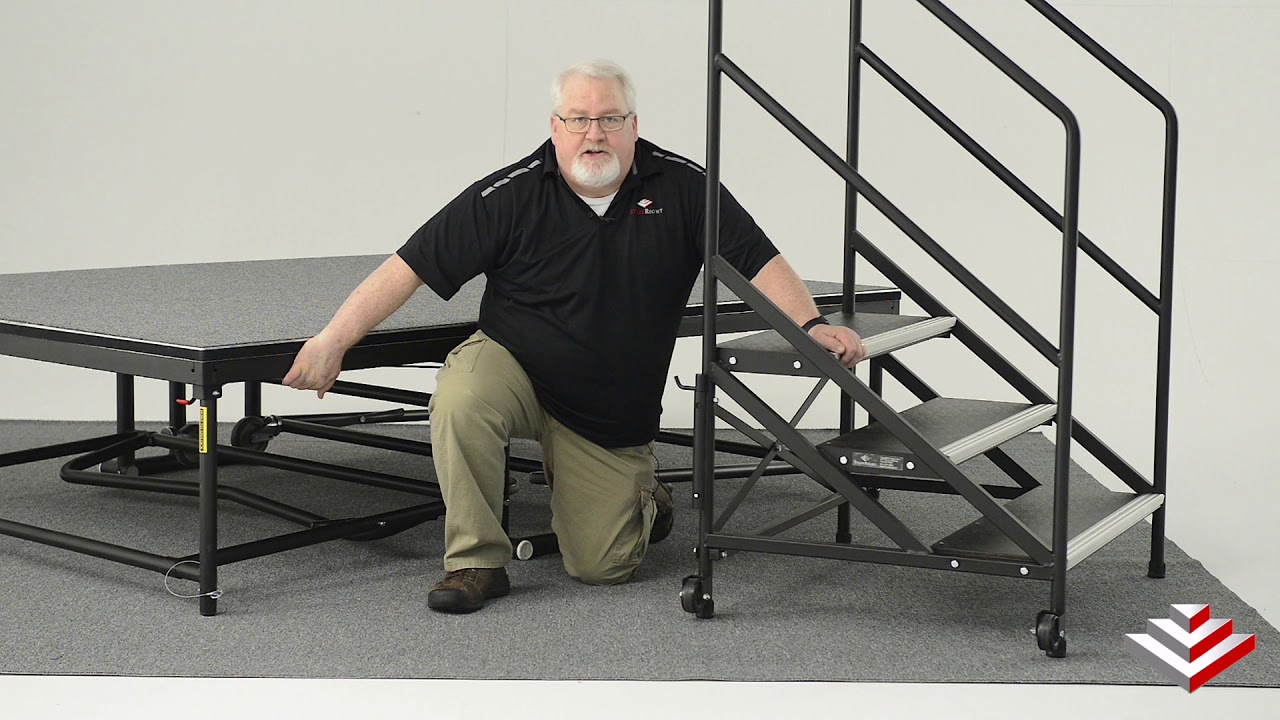 FR-2402 Fold & Roll Riser - Stair Attachment - YouTube