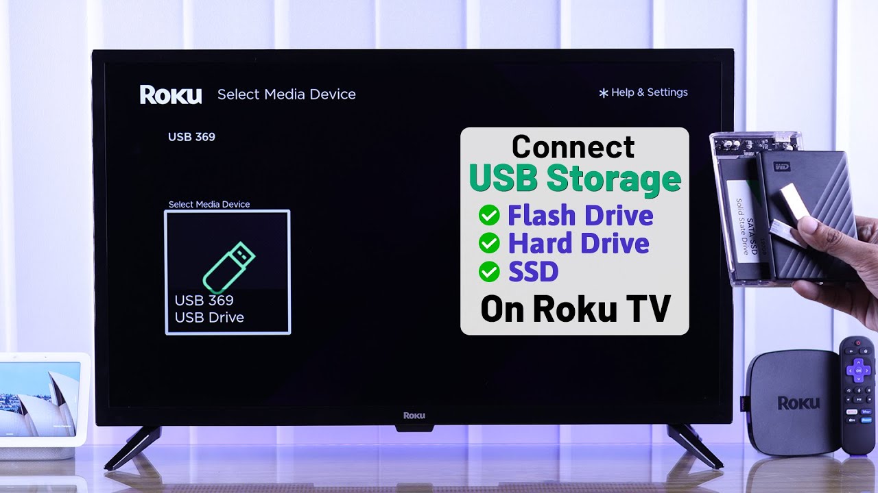 How To Connect USB Storage to Roku TV! [View Media Files] - YouTube