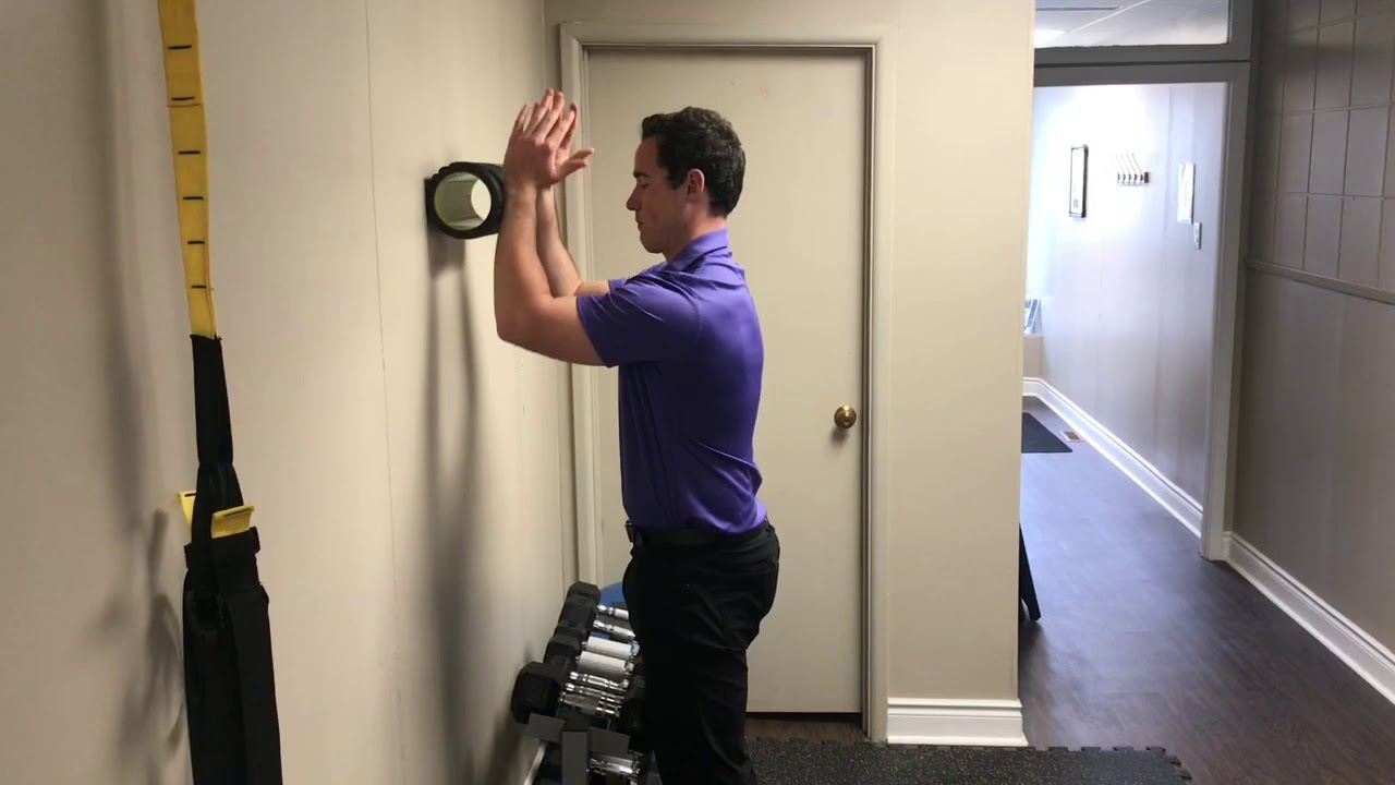 Serratus Wall Slides- for Shoulder Health - YouTube
