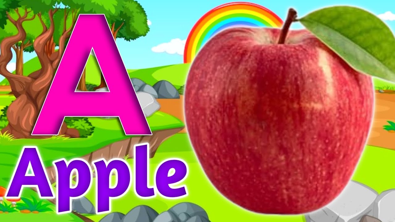 Phonics Song with TWO Words - A For Apple - ABC Alphabet Songs with ...