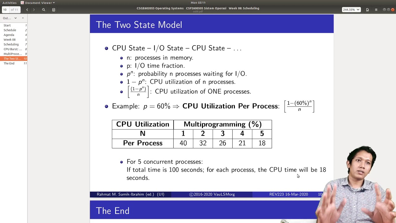 Operating Systems (OS) - Week08 - Scheduling - The Two State Model ...