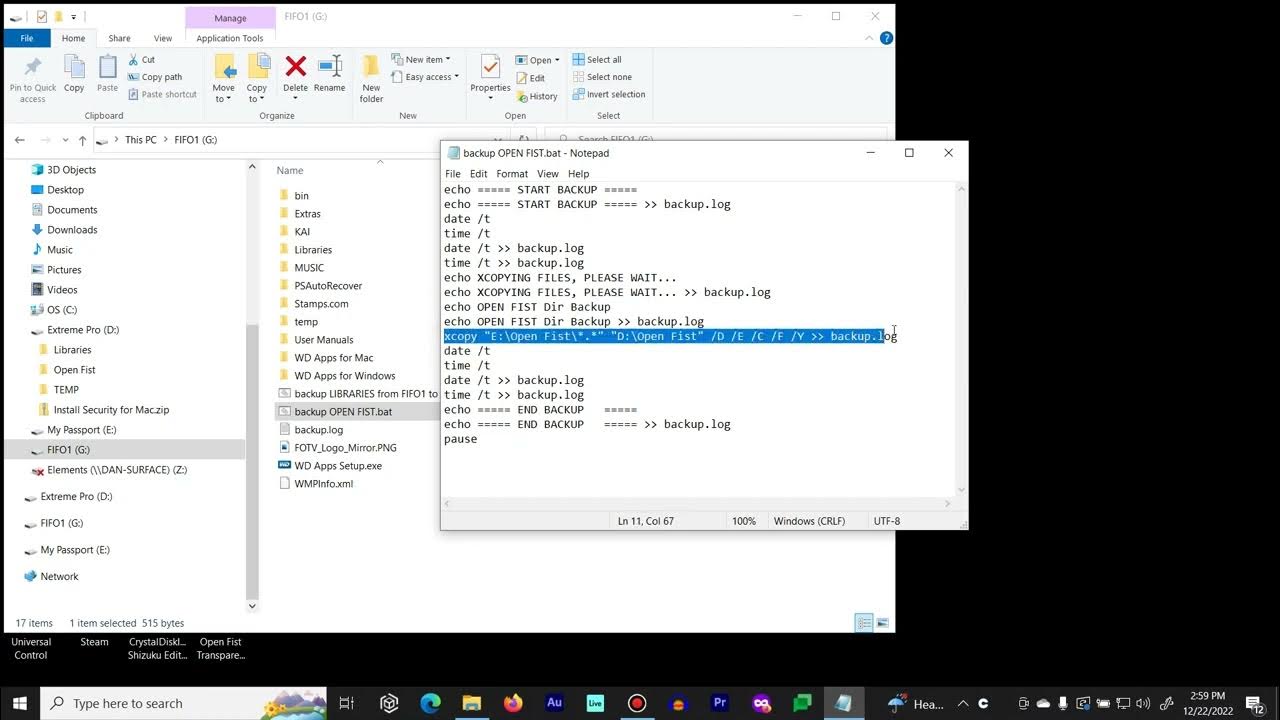 Xcopy Batch File Backup How To Youtube