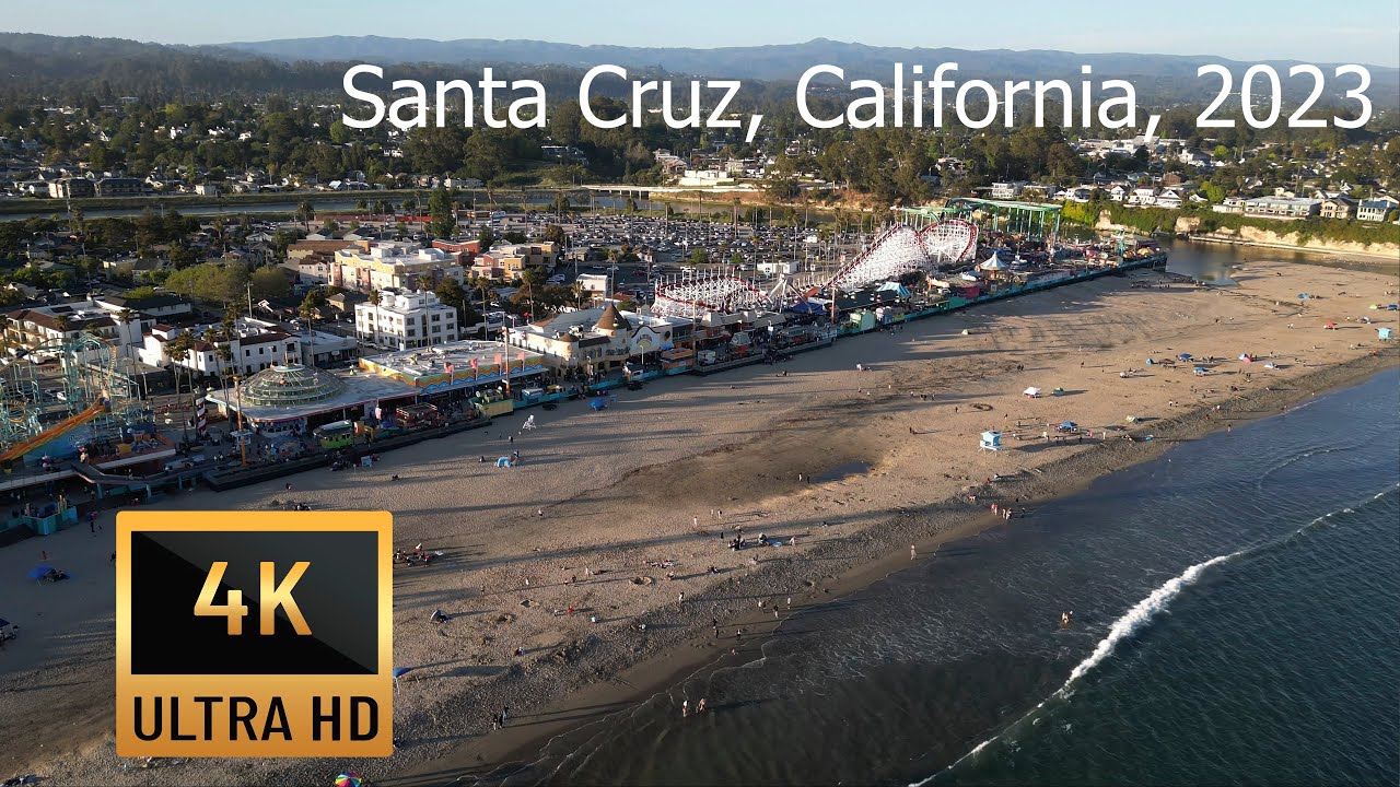 Santa Cruz, California 2023, 4K Aerial Drone Stock Footage - YouTube