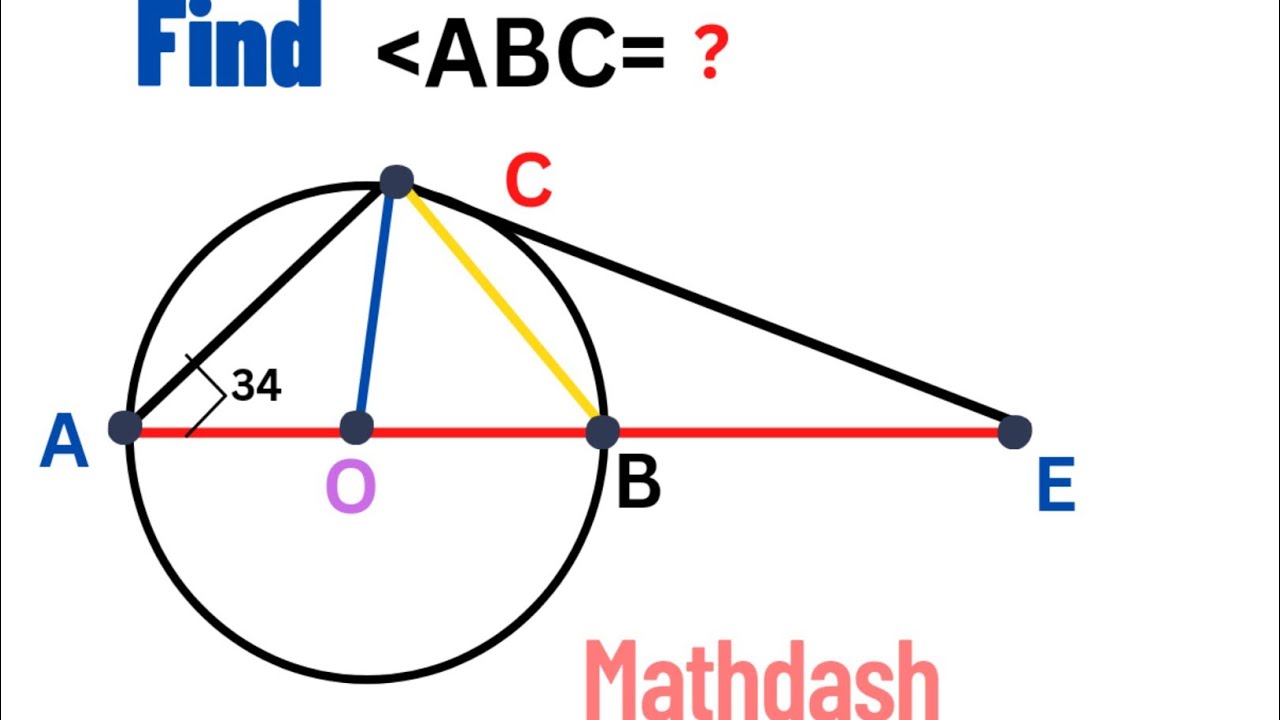 Can You Find Angel ABC =? | A Nice Geometry Math Problem - YouTube