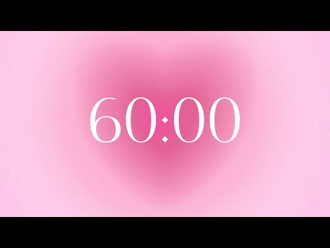 60 minutes aura pink timer, pomodoro timer for Study/reading/working/ writing/exercise/Meditation.