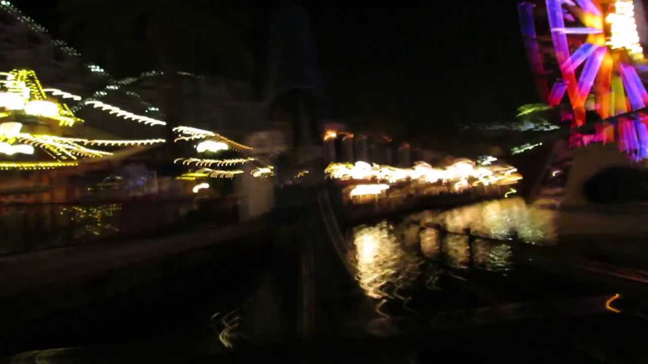 California Screamin' Roller Coaster Front Row at Night HD - YouTube