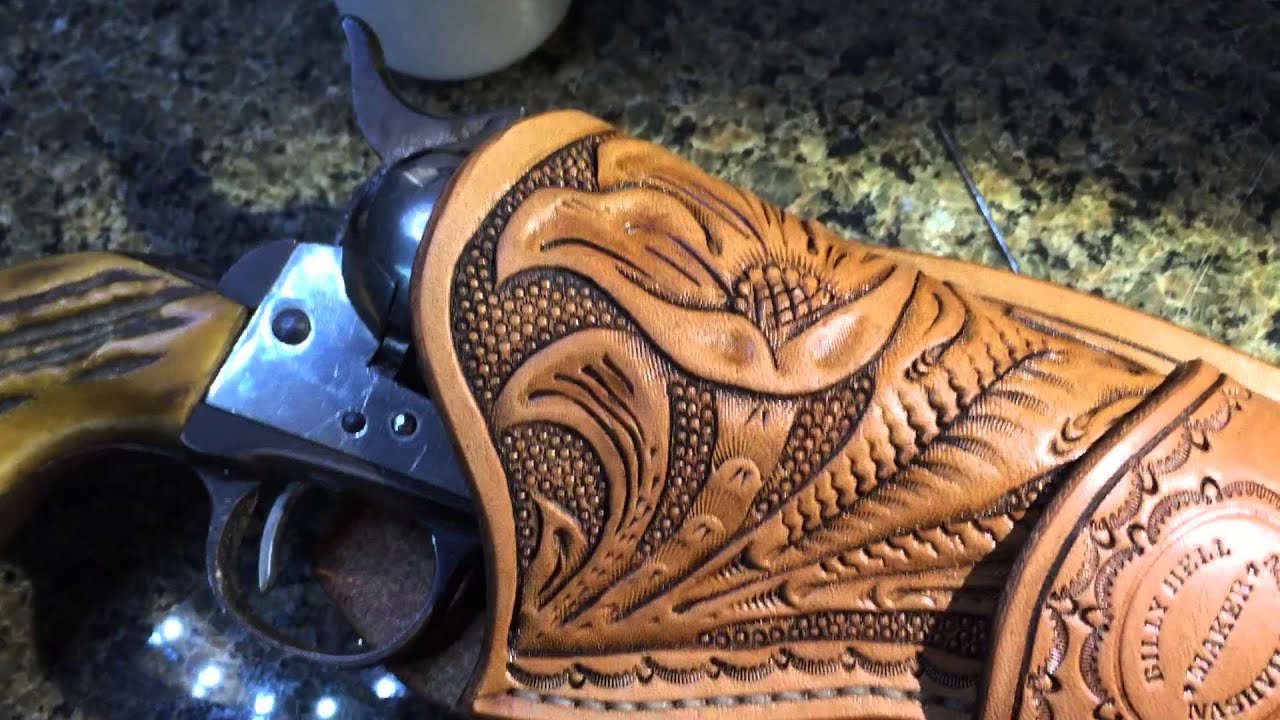 Hand Tooled Leather Holster by Billy Hell - Colt Single Action - Ruger ...