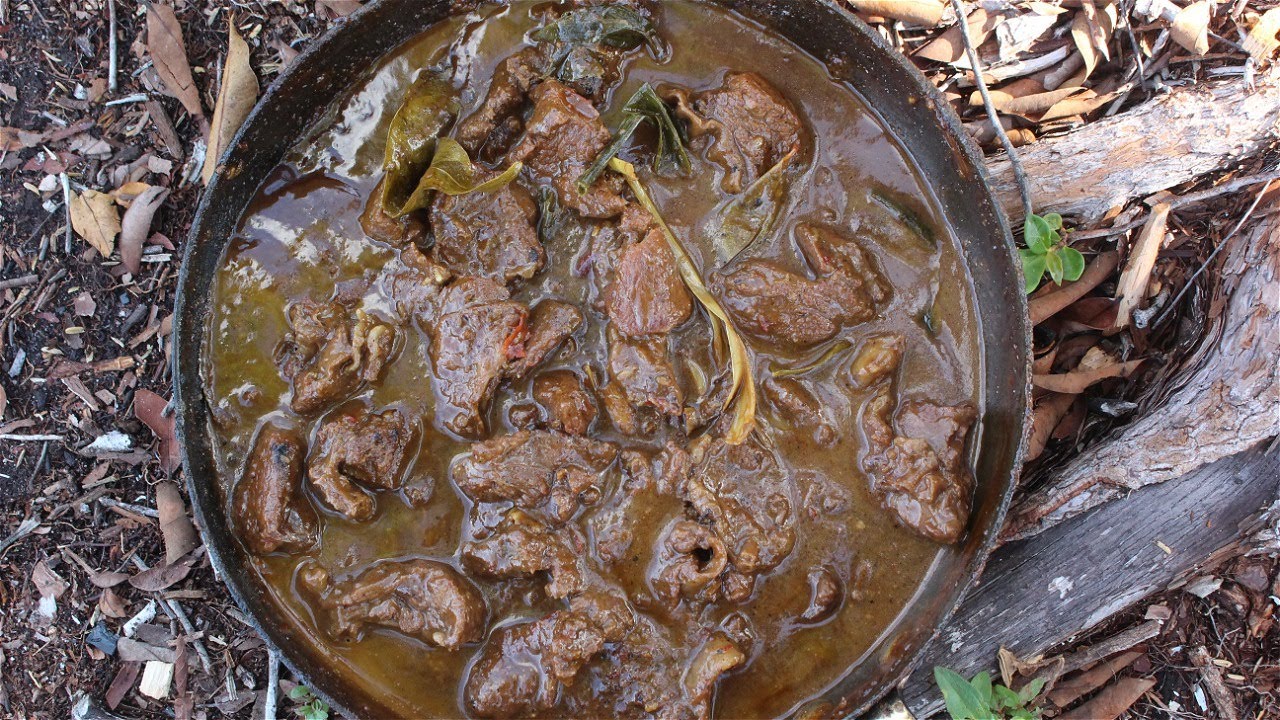 Beef Rendang - cooking in the forest - YouTube