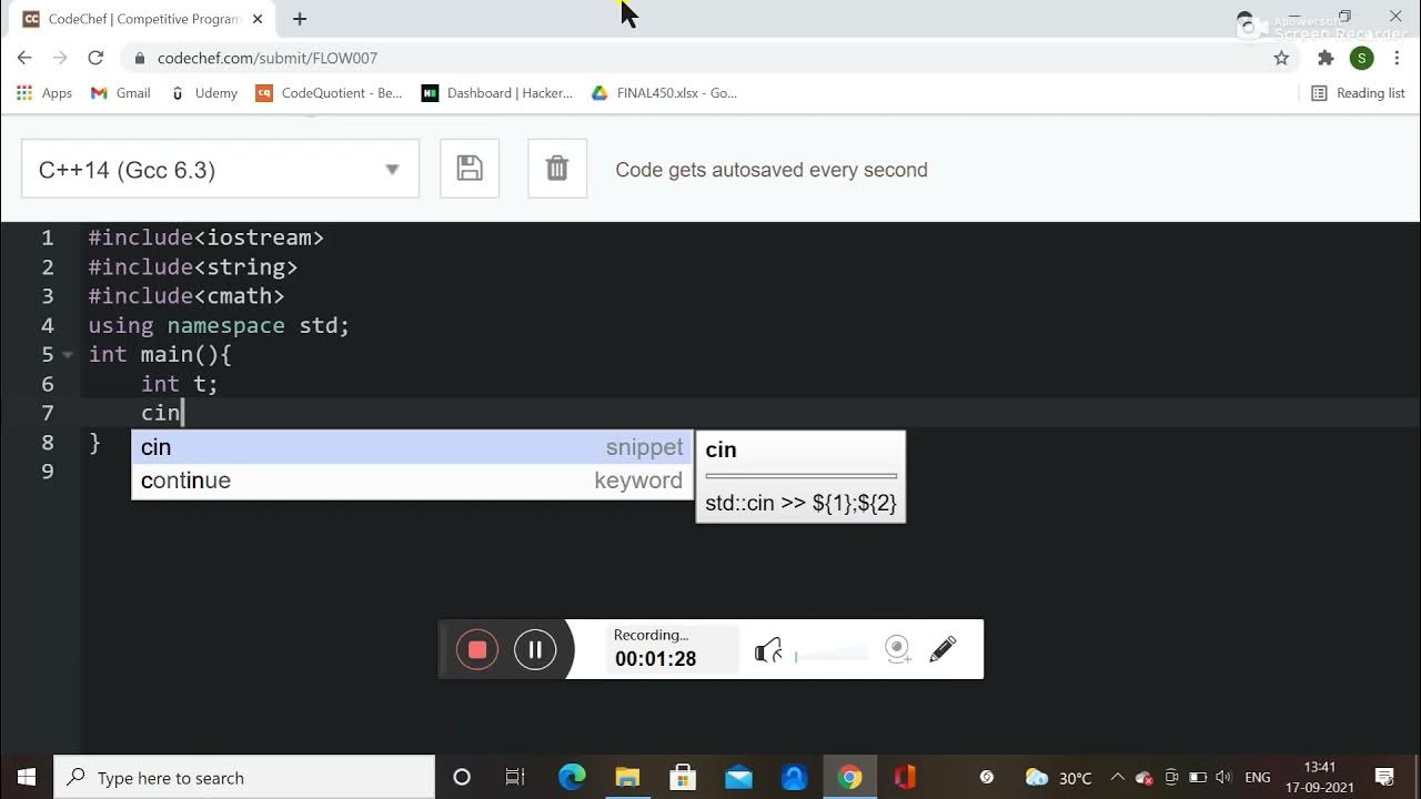 REVERSE THE NUMBER (FLOW007) - CODECHEF SOLUTION IN C++ || C++ TUTORIAL FOR BEGINNER - YouTube
