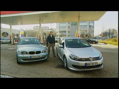 VW Golf Bluemotion vs. BMW 116d Wolfgang Rother mit dem Duel