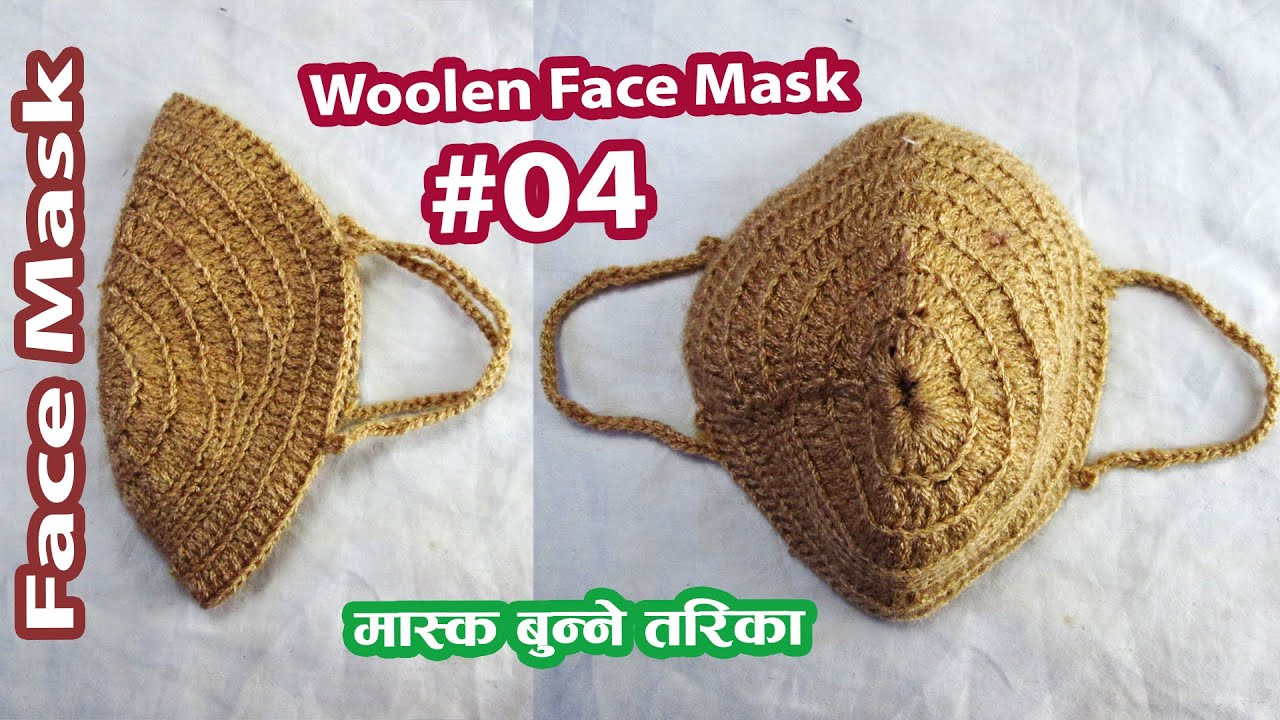 How to Crochet a Round Face Mask | Crochet a Face Mask | Crochet Mask ...
