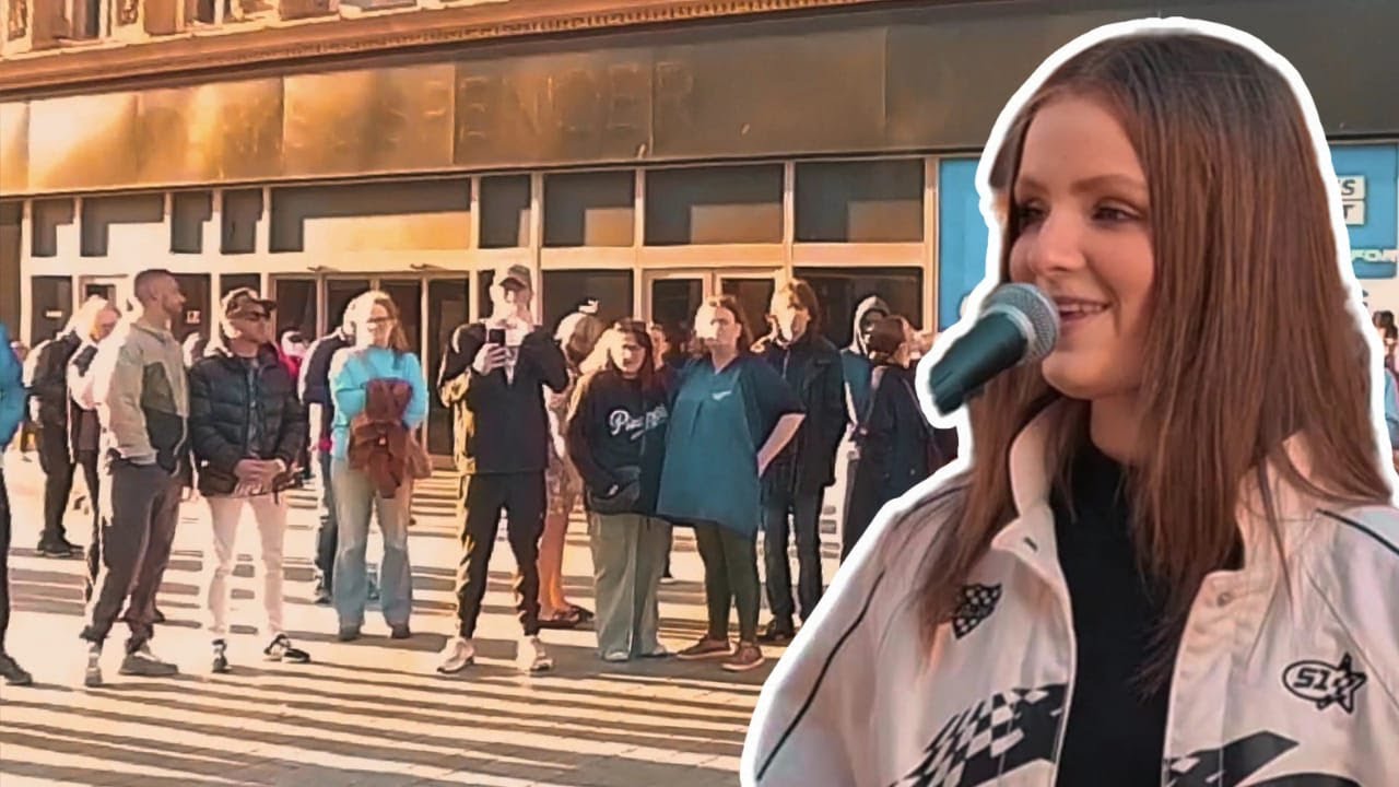 DON'T MISS Sioned May sing SOMEONE LIKE YOU by Adele on the streets of ...