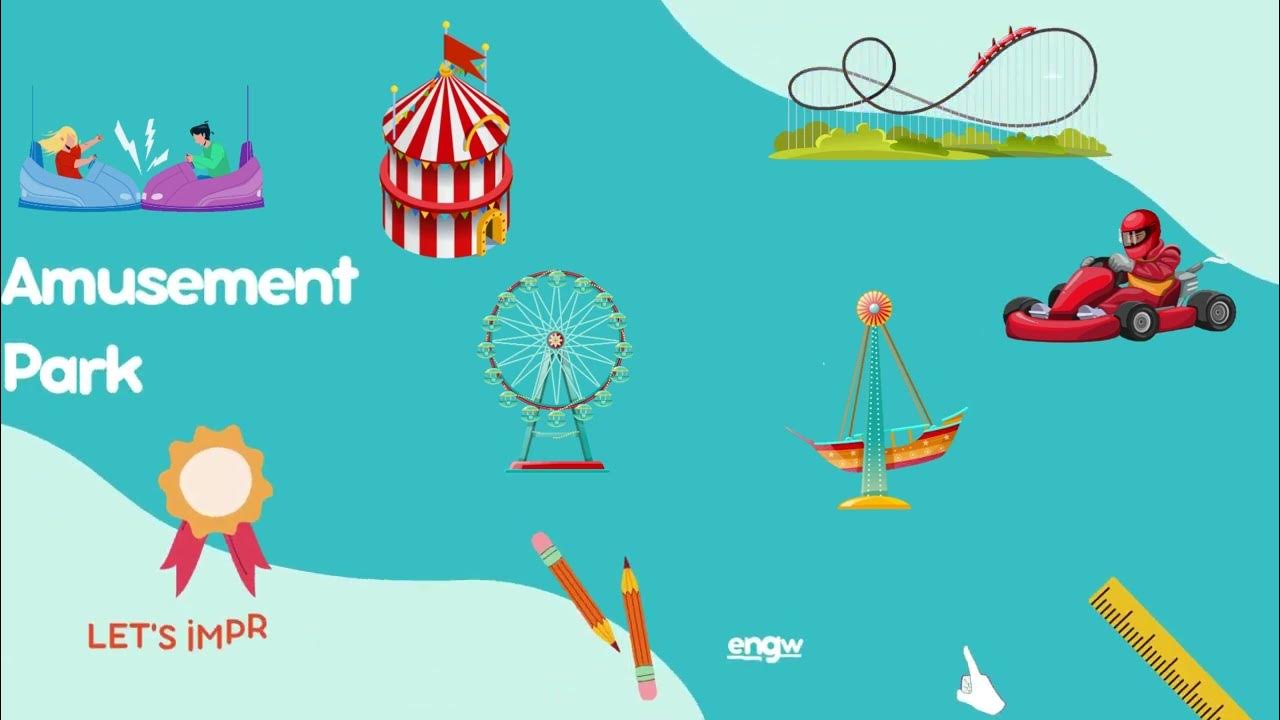 Kids Vocabulary Words - Amusement Park - Learn English for Kids ...