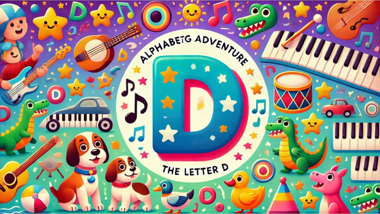 Alphabet Adventure: Learning the Letter D | Fun Kids Song and Drawing ...