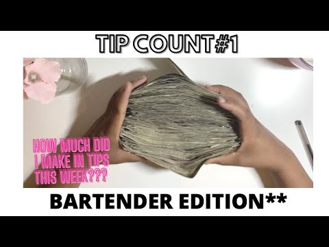 TIP COUNT #1 | BARTENDER EDITION | MAY 2021 CASH COUNT - YouTube
