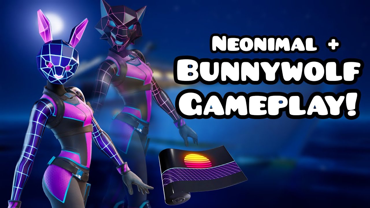 Bunnywolf skin + Neonimal wrap gameplay! | Fortnite - YouTube