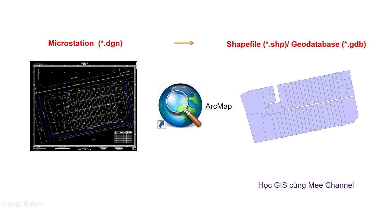 AMT #5.2 | Chuyển đổi dữ liệu địa chính dgn Microstation sang shp/gdb (CHỈ DÙNG MỖI ARCMAP ...