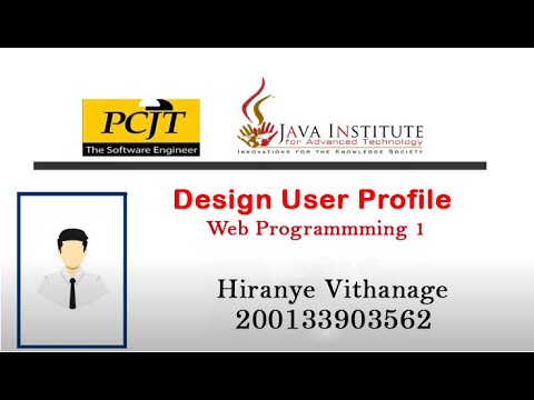 DESIGN A RESPONSIVE USER PROFILE PAGE USING HTML,CSS,JAVASCRIPT AND ...