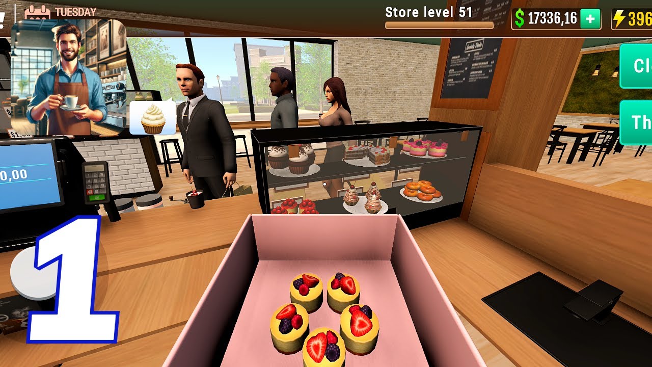 Coffee Shop Simulator 3D Cafe - Part 1 | Beginners Guide and Cafe ...