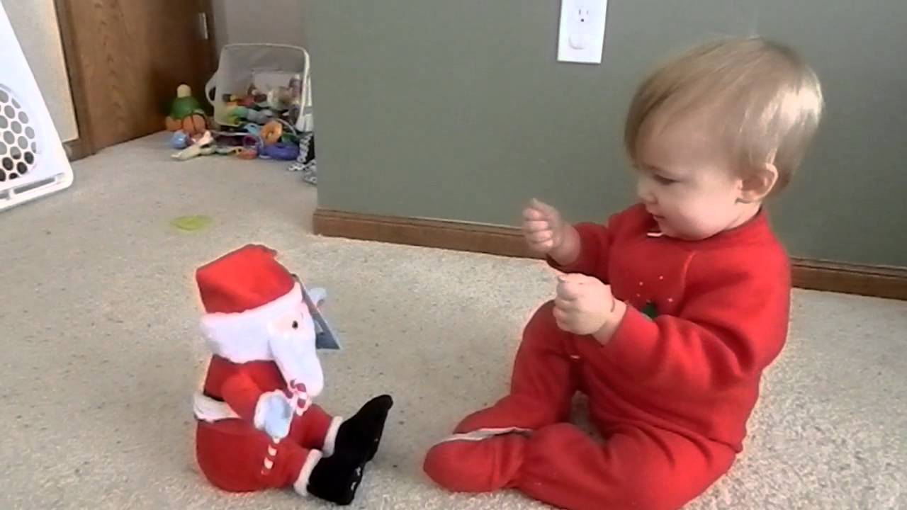 BABY Dancing with Santa Clause - YouTube