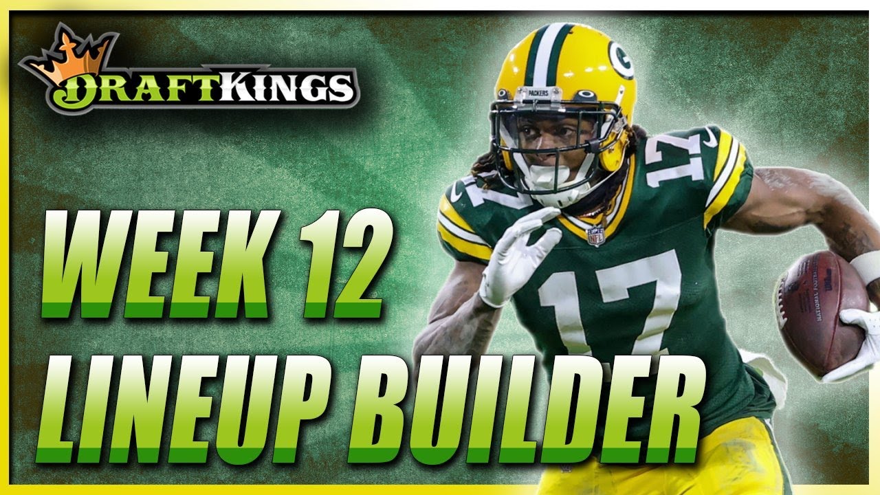 DRAFTKINGS WEEK 12 NFL DFS | LINEUP STRATEGY & TOURNAMENT PICKS - YouTube