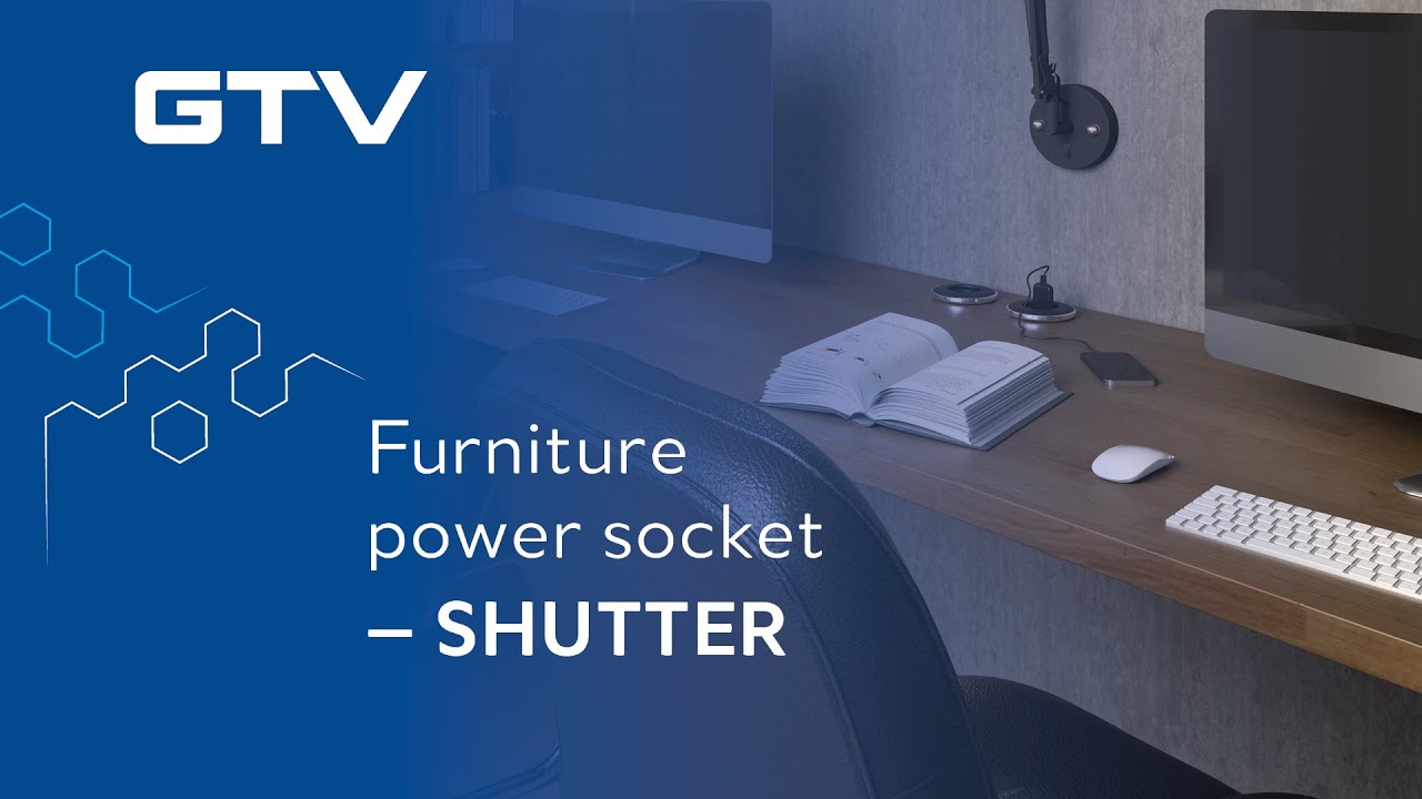 Furniture power socket SHUTTER - YouTube
