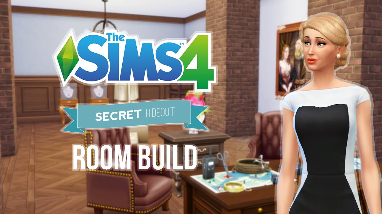 The Sims 4 - Speed Room Build - SECRET HIDEOUT - YouTube
