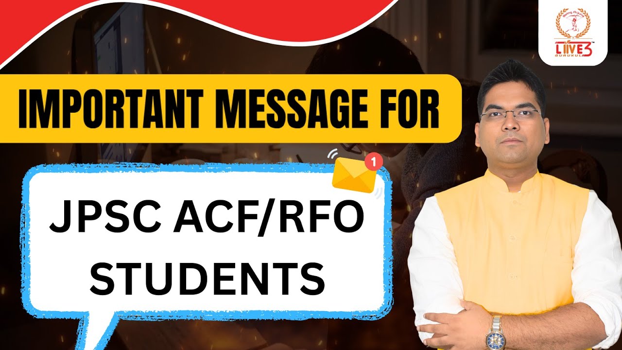 IMPORTANT MESSAGE FOR JPSC ACF/RFO EXAM STUDENTS ️ - YouTube