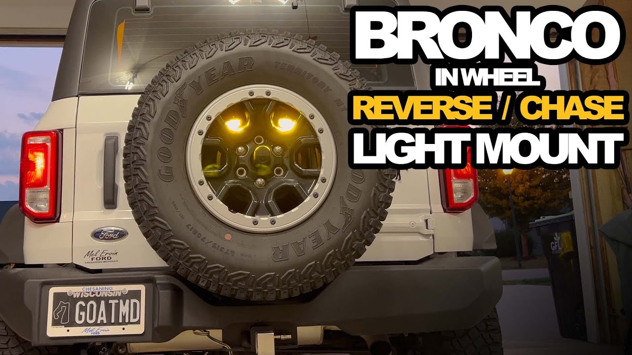 Best Reverse/ Chase Light Mount || 6th Gen Bronco - YouTube