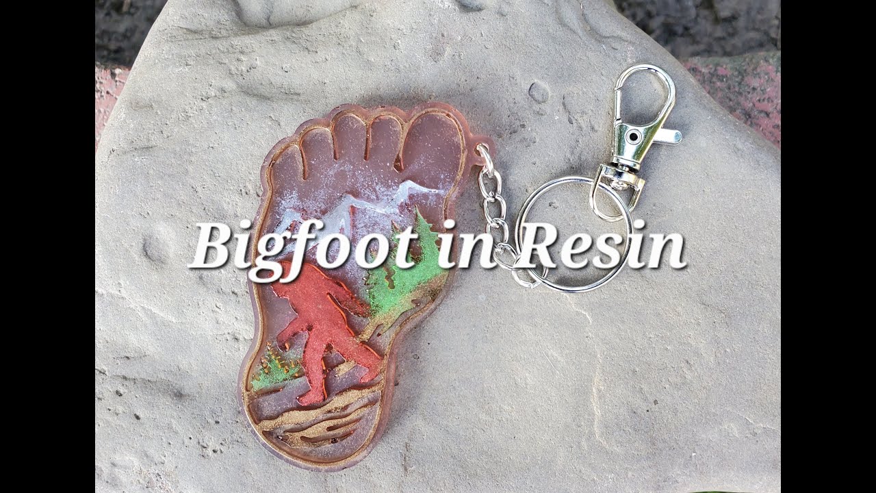 Easy To Make Resin Bigfoot Keychain/Charm - YouTube