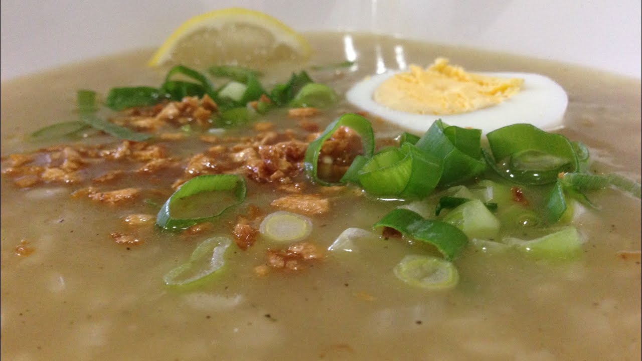 Chicken Arrozcaldo (Filipino Style Congee) Lugaw | How to Cook Pinoy ...