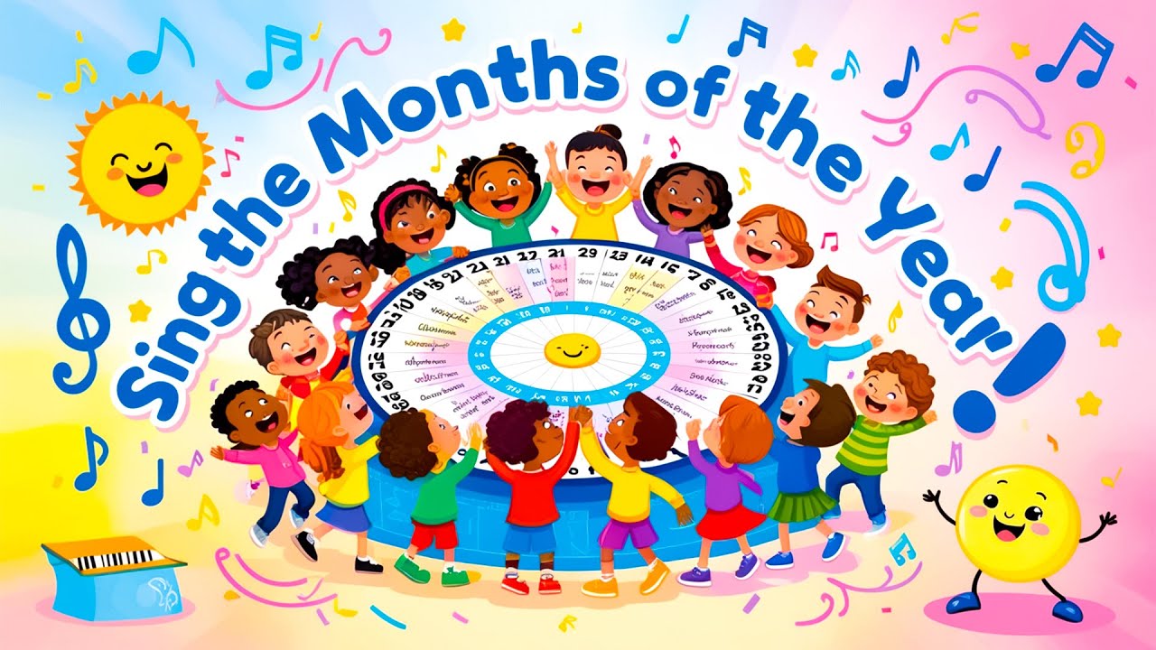 Months of the Year – Sing the Months of the Year! 🎶 #ChildrensMusic # ...