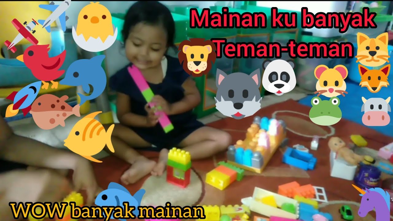 mainan anak-anak, mainan lego-legoan,boneka - YouTube