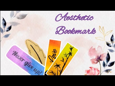 how to make easy bookmarks | bookmarks with oil pastels | aesthetic ...