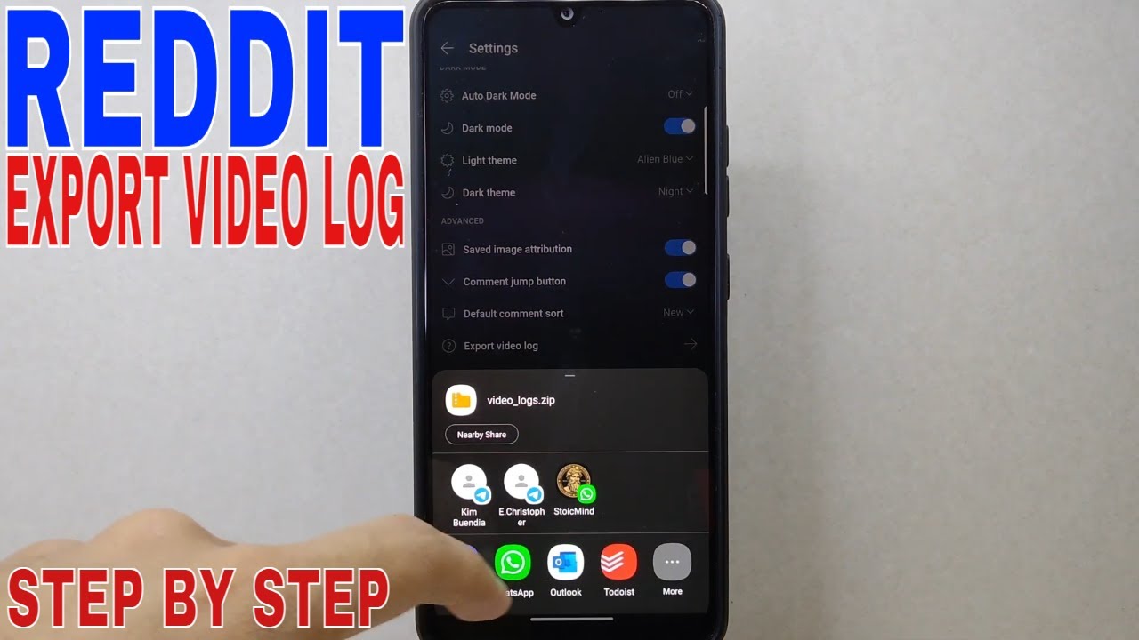 How To Export Video Log On Reddit 🔴 - YouTube