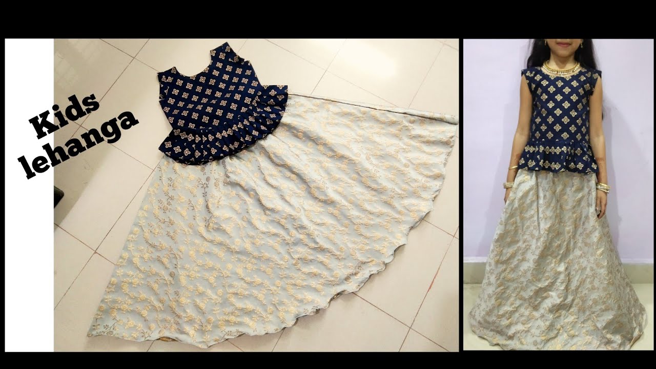 Kids Lehenga Cutting And Stitching|Lehenga choli cutting and stitching ...