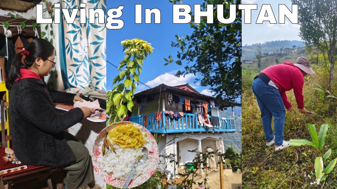Living In BHUTAN | Asian Village Life |Family Life in a Remote Village ...