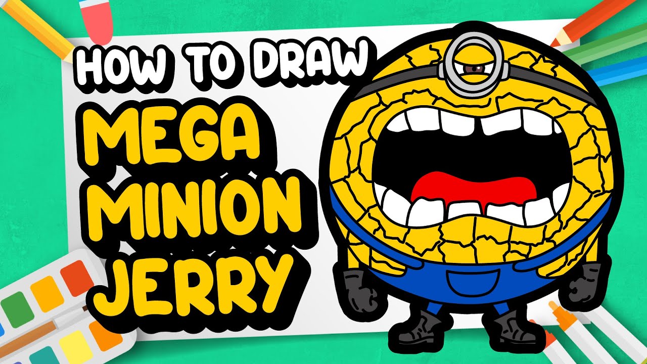 HOW TO DRAW MEGA MINION JERRY - DESPICABLE ME 4 - YouTube