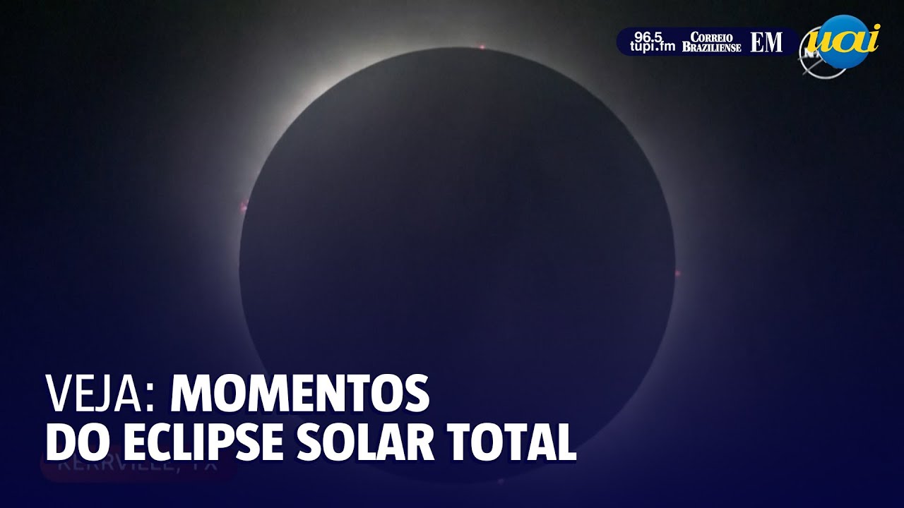 Eclipse solar total faz o dia virar noite em Nova Iorque - YouTube