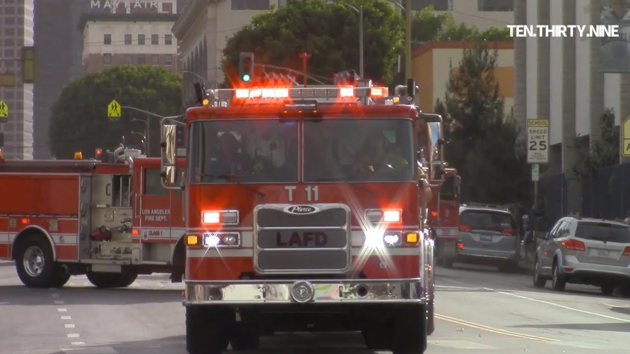 LAFD LIGHT FORCE 11 RESPONDING - YouTube