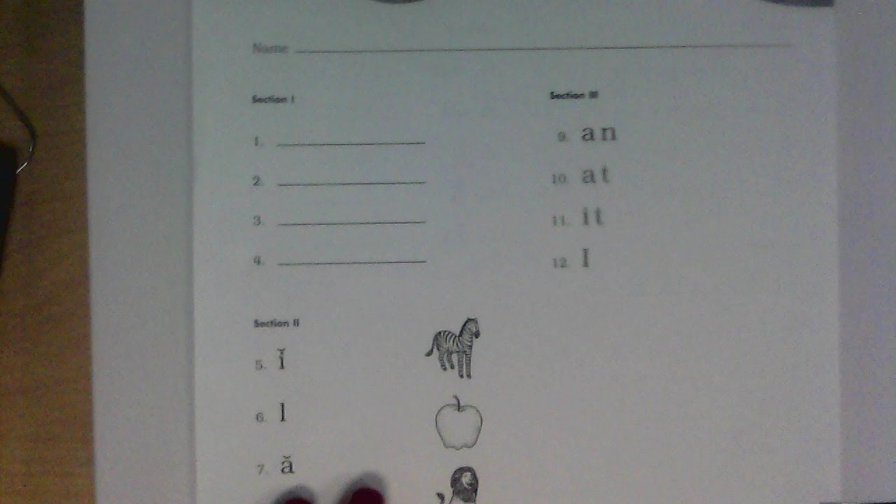 Phonics Lesson 15 Assessment 2 - YouTube