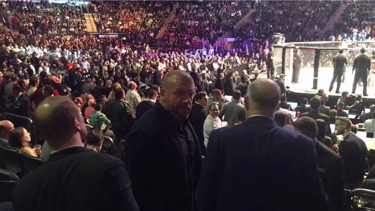 TRIPLE H Spotted at UFC 205! #UFC205 - YouTube